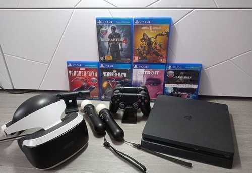 Продам Sony PlayStation 4Slim, 500gb + VR комплект