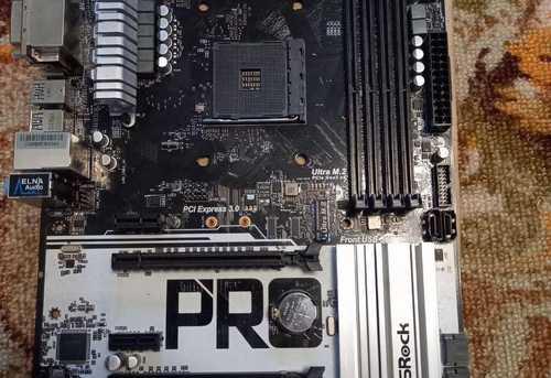 Материнская плата ASRock ab350 pro4 неисправна