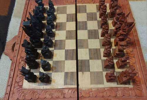 Шахматы деревянные,ручной работы