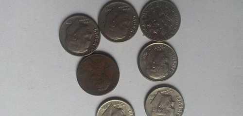 Монеты Германия Испания США