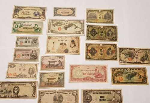 Коллекция банкнот старой Японии