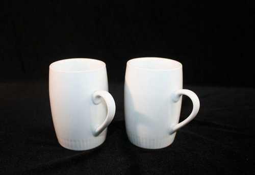 Две чашки кружки для крепкого кофе белые отличные