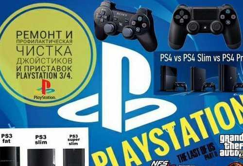 Обслуживание и чистка Sony PS4-5