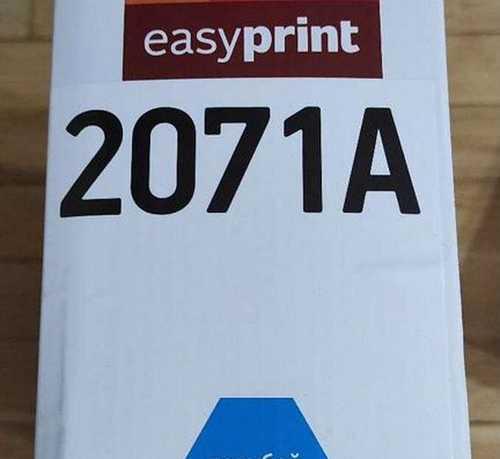 Картридж EasyPrint LH-W2071A для HP голубой