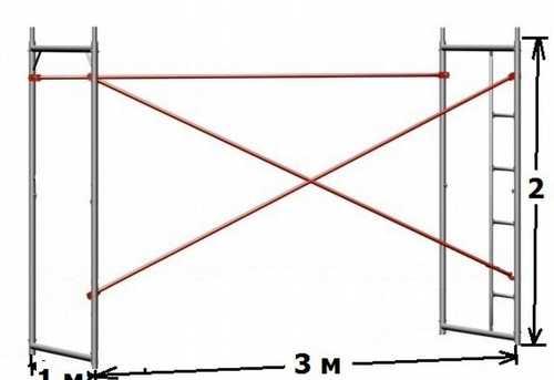 Леса строительные рамные