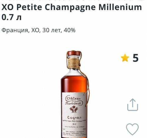 Бутылка элитного алкоголя пустая