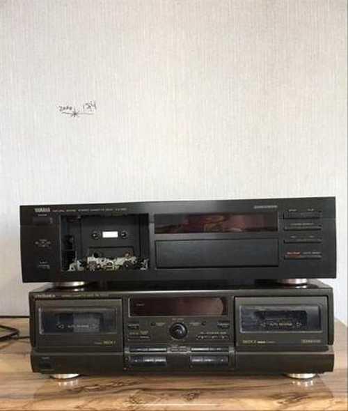 Дека кассетная Yamaha KX-580 и technics RS-TR373