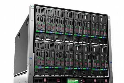 HPE BladeSystem C7000 G3 + 8x BL460 Gen9 512Gb