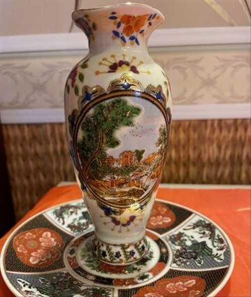 Тарелочка и вазочка Китайский фарфор