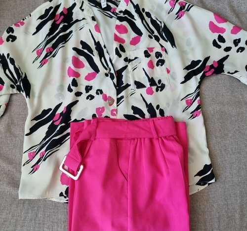 Брюки палаццо 44