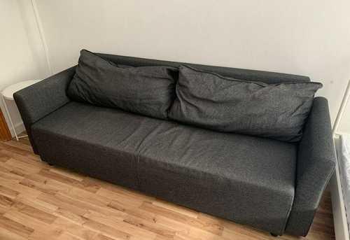 3-местный диван-кровать, темно-серый IKEA Brissund
