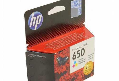 Картридж струйный HP 650 CZ102AE многоцветный (200
