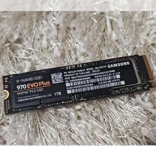 SSD M.2 Samsung 970 EVO Plus 1TB (Здоровье 100%)