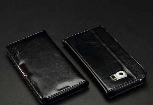 Чехол натуральная кожа samsung Galaxy S6-edge Plus