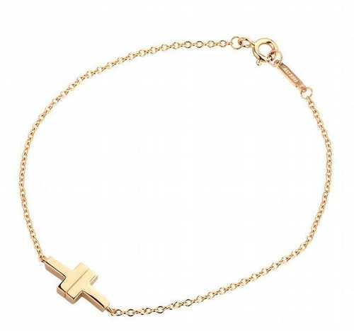 Браслет Tiffany & Co Double T Rose Gold Bracelet