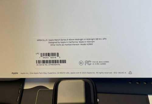 Apple Watch Series 9 45 mm Midnight