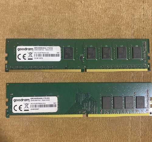 Продам оперативную память 8 8 gb goodram DDR4 2400