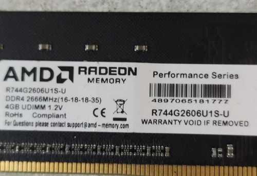 Оперативная память AMD Radeon R7 ddr4 4 gb