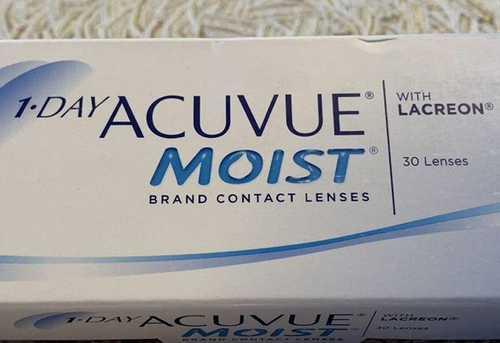 Линзы контактные acuvue moist -1.25