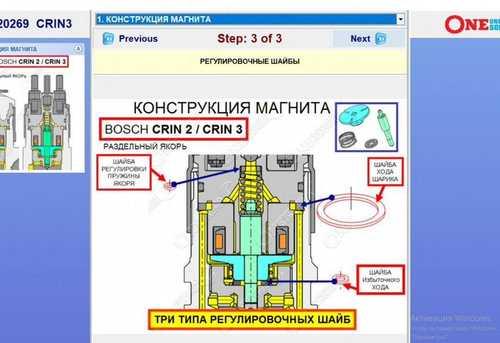 Программа со всеми данными сборки форсунок CR