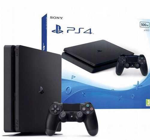 Sony playstation 4 ps4 slim 500gb с играми