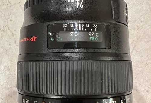 Фото объектив Canon EF 24mm f/1.4L II USM