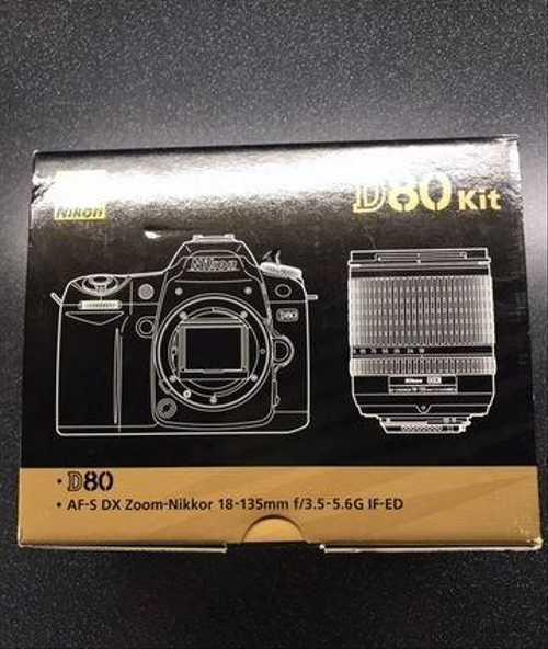 Фотоаппарат nikon D80 kit новый
