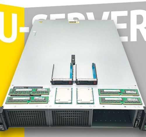 Cервер для 1С HP DL380 G10 8S 2*6148 128G P408i-a 2*800W 2с HPE ProLiant DL380 Gen10 8SFF 2U Б/У