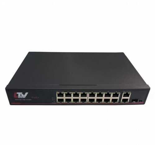 Коммутатор LTV LTV-2S16F3H-P PoE новые