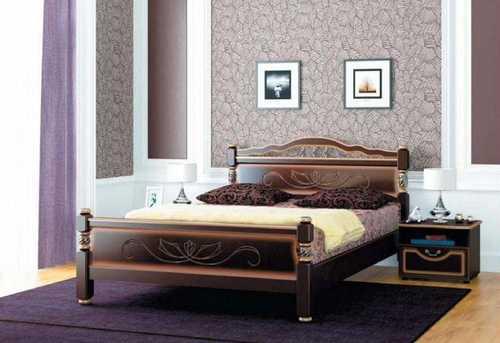 Кровать "Карина 5" массив 1200/2000