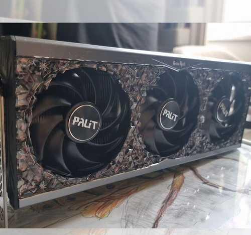 Видеокарта rtx 4070ti super palit gamerock 16g