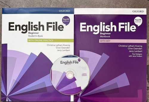English File Beginner 4th edition новые