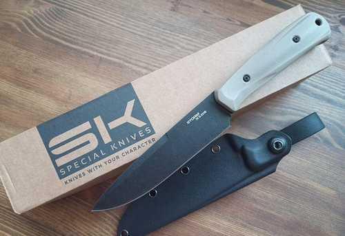 Нож фиксированный SK Storm X105 BSW G10 black