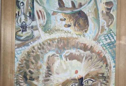 Картина Мухин Масло Золотая рыбка Карась