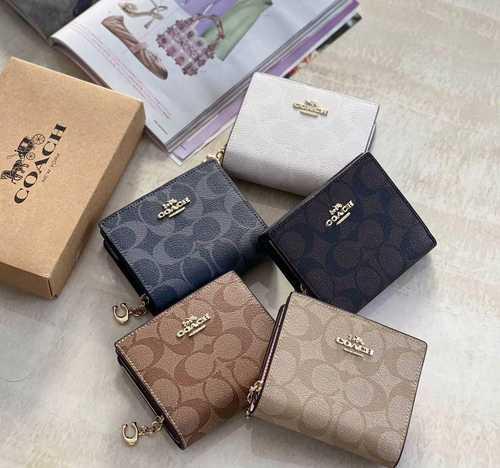 Кошелек женский coach кожа
