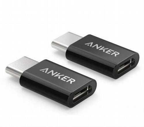 Переходник Anker Powerline USB-C to Micro USB