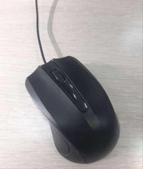 Мышь iru оптическая проводная USB черная