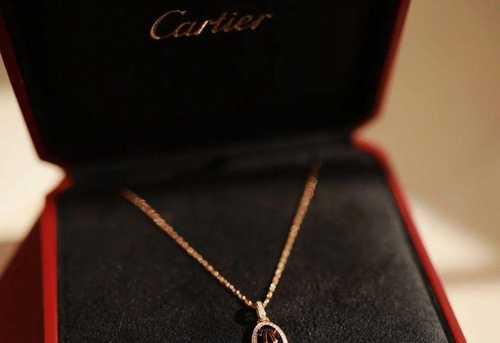 Колье золотое Cartier 5,7гр, 0,1ct
