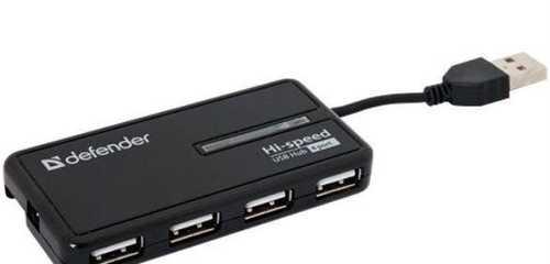 USB концентратор (USB Hub) Defender на 4 порта