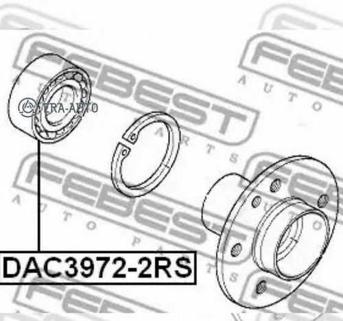 Febest DAC3972-2RS Подшипник ступичный передний 39