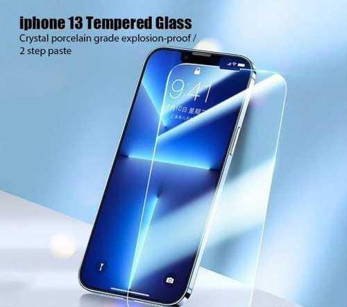 Закалённое стекло на iPhone 13 pro max