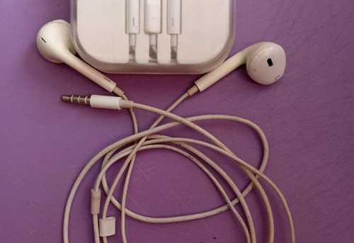 Наушники apple earpods lightning:проводные