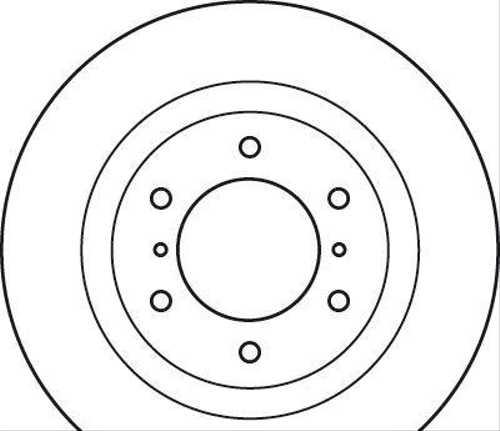 Диск тормозной перед