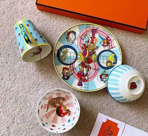 Hermes Circus детский сервиз набор посуды