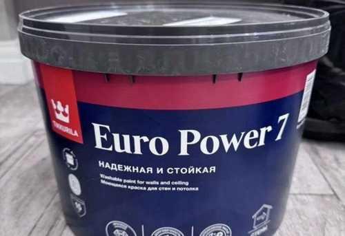 Краска tikkurila euro power 7 белая и серая