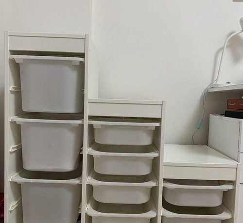 Стеллаж IKEA труфаст с ящиками