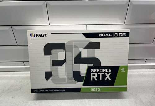 Новая palit RTX 3050 dual 8Gb (Гарантия Ситилинк)