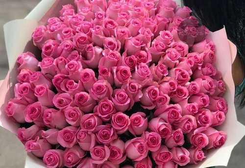 Розовые розы Букет с Доставкой Ростов