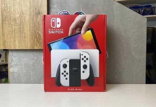 Игровая консоль Nintendo Switch oled белая + карта