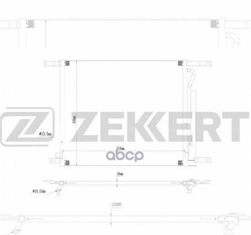 Радиатор кондиционера Chevrolet Aveo/Kalos (T250